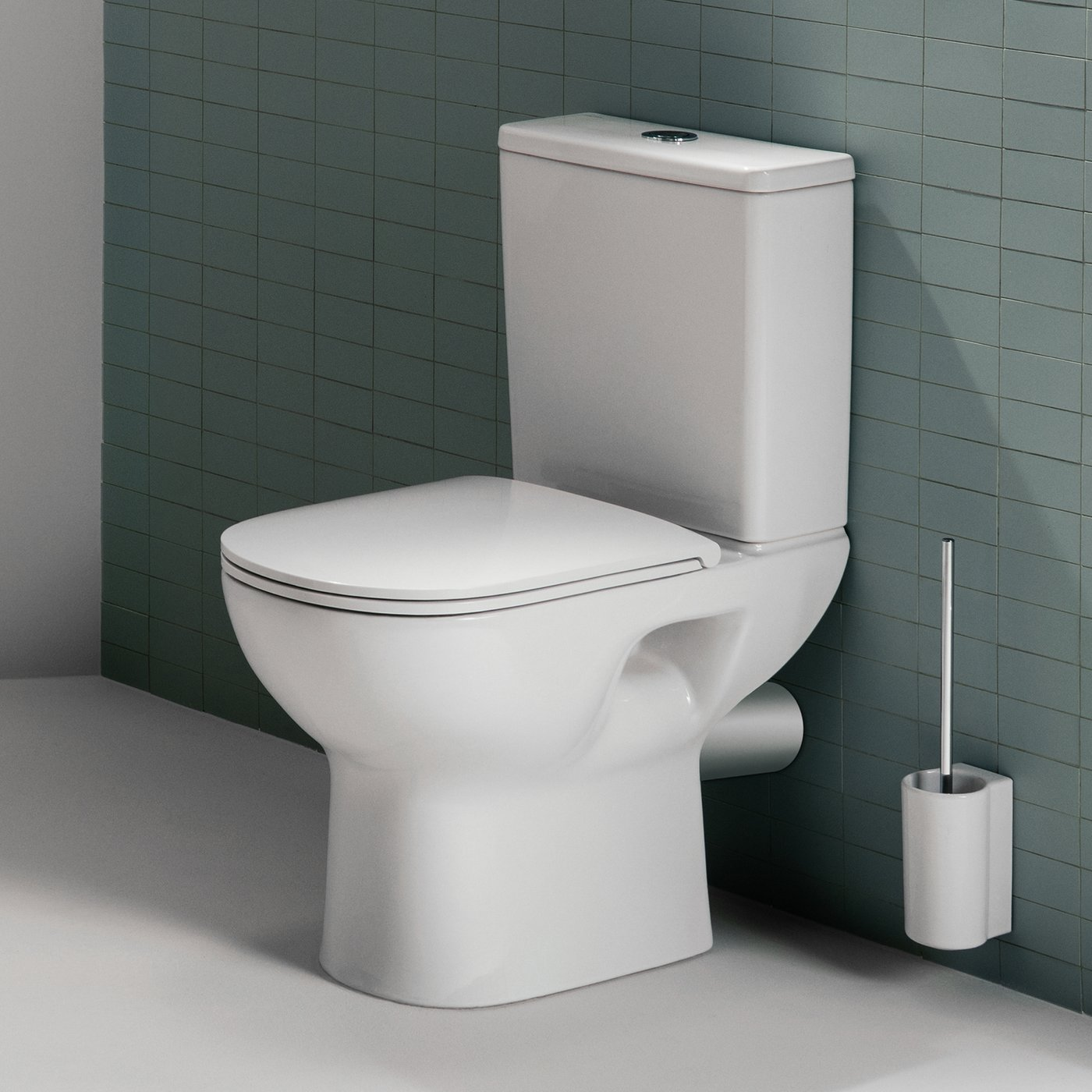 Laufen Lua Stand-WC-Kombiset, Rimless, Vario-Abgang, weiß ...