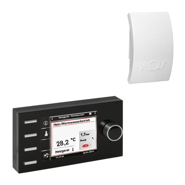 Wolf Bedienmodul BM-2 inkl. Außenfühler schwarz, für Regelungssystem WRS 2745304 | badexo.de
