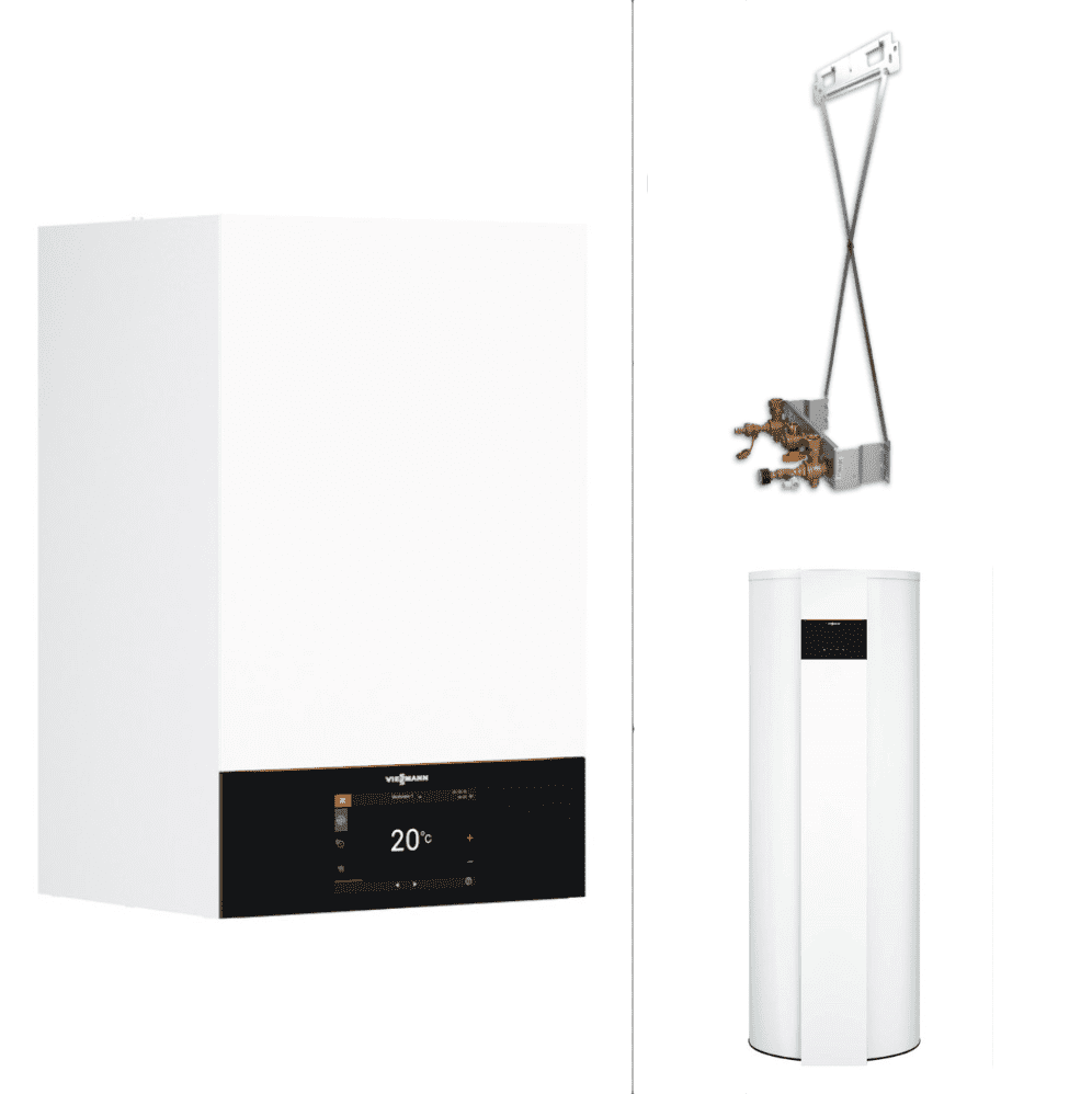 Elegantes Viessmann Vitodens 300 Komplettpaket Bilder